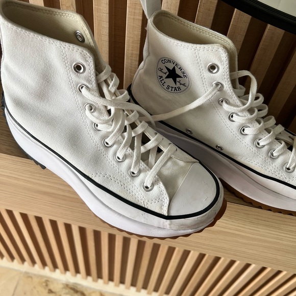 Converse | Shoes | Converse All Star White Platform Hightops | Poshmark